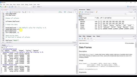 r data frames youtube