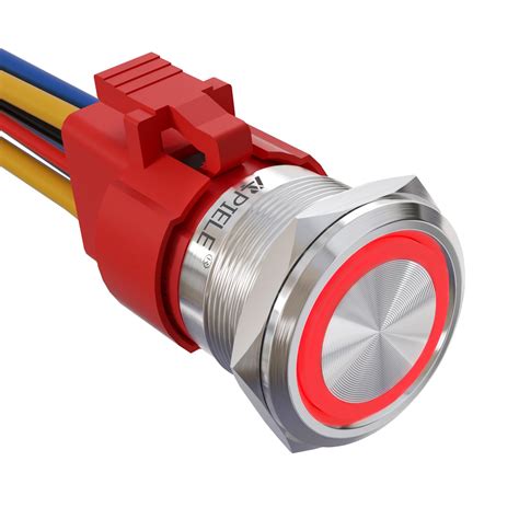 Apiele 10 Amp 22mm Latching Push Button Switch 12v Angel Desertcart Australia