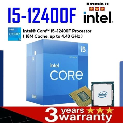Cpu ซีพียู Intel Core I5 12400f 2 5 Ghz Socket Lga 1700 รับประกัน 3 ปีเต็ม Shopee Thailand