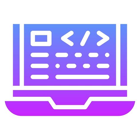 Premium Vector Web Coding Vector Icon Illustration Of Web Hosting Iconset