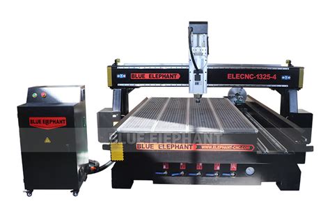 D CNC Engraving Machine With CNC Rotary Axis Blue Elephant CNC Machinery