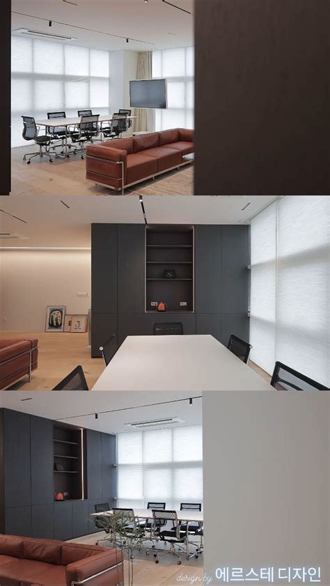 대전인테리어 세종인테리어 청주인테리어 에르스테디자인 30년된 구축 거실을 서재화 디자인 계획 하였습니다 책장 가구 소파 테이블 배치를 통하여 공간을 더 넓어 보이게