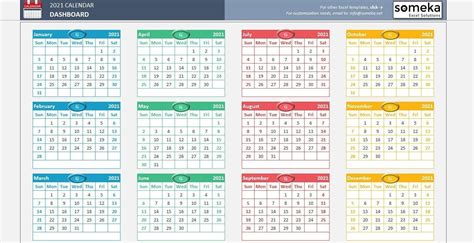 Excel Calendar Template 2021 Editable Graphics Excel Calendar