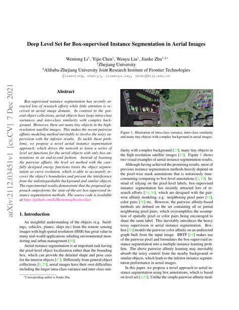 Pdf Deep Level Set For Box Supervised Instance Segmentation In Aerial