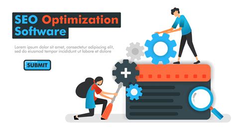 Seo Optimization Software Vector Illustration Programmers Do Maintenance And Increase Search