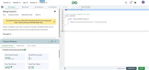 solved potd problem on geeksforgeeks dudekula nasar vali posted on the topic linkedin