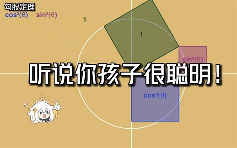 每天一个数学小知识——三角函数的平方和 派蒙科普 派蒙科普 哔哩哔哩视频