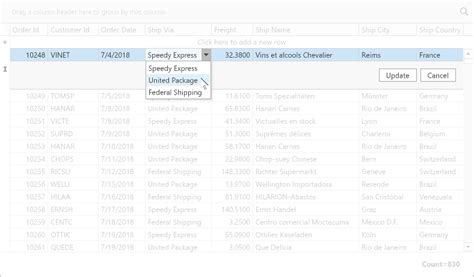 Lesson Configure Columns And Editors WPF Controls DevExpress Documentation