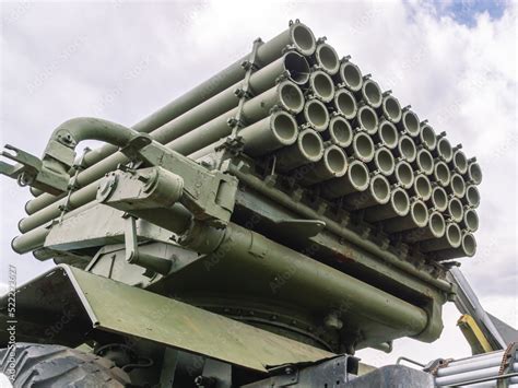 Foto De Soviet And Russian Multiple Rocket Launchers Field Jet System A Launcher For Multiple