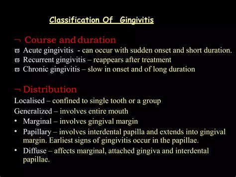 Clinical Features Of Gingivitis Pptx
