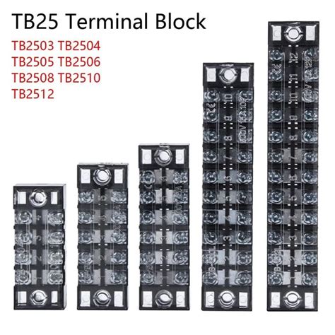 Positions Barrier Screw Tb Series Terminal Block Wire Connector Tb Eur Picclick Fr