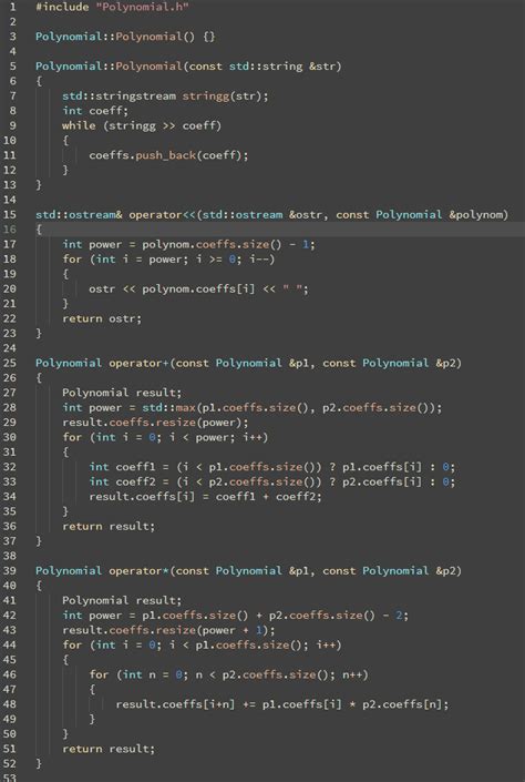 Solved In C Please Class PolynomialDevelop A Simple Class Chegg