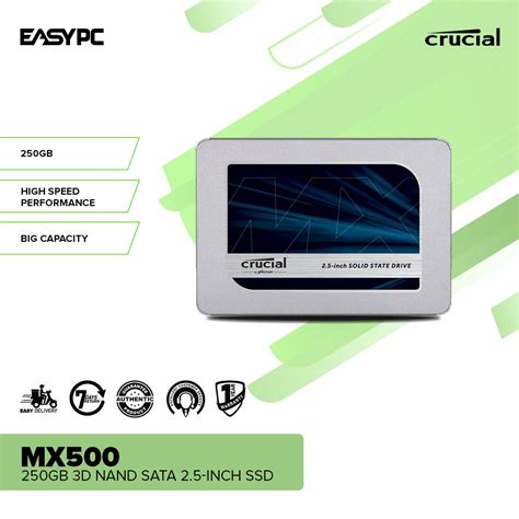 Crucial MX500 250GB, 500GB, 1TB 3D NAND SATA 2.5-inch Solid State Driv ...