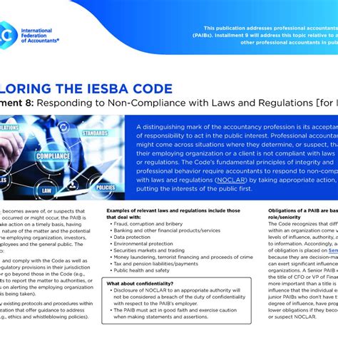 Exploring The Iesba Code Ifac