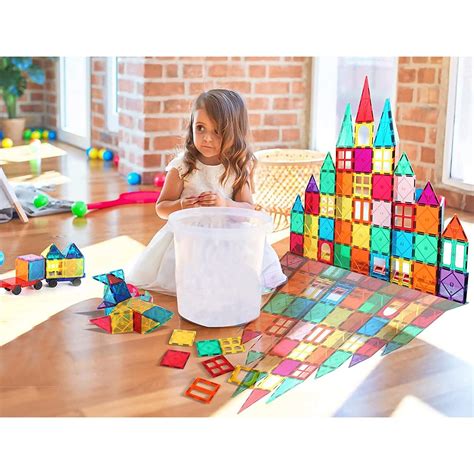 Интелигентен конструктивен комплект магнитни блокове и колела Stem образователни и творчески