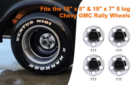 4pcs 6 34 Plastic Hubcaps Fits For Chevy Car Truck 5 Lug