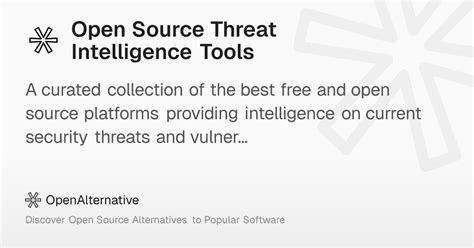 Best Open Source Threat Intelligence Tools 2026