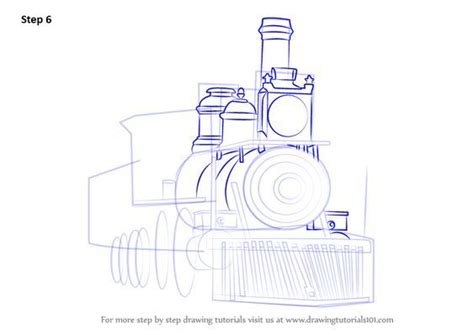 Learn How To Draw Steam Locomotive Trains Step By Step Drawing