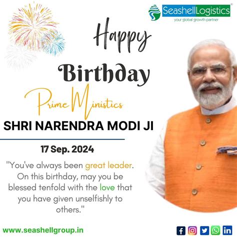 Happybirthdaymodiji Indialeads Seashelllogistics Seashell Logistics Pvt Ltd
