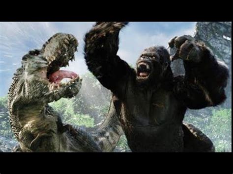 King Kong 🦍 Vs T Rex 🦖 Fight Scene Youtube