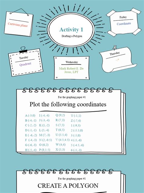 Activity 1 Cartesian Plane Pdf