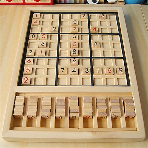 wooden sudoku chess digits 1 to 9 desktop games ad grandado