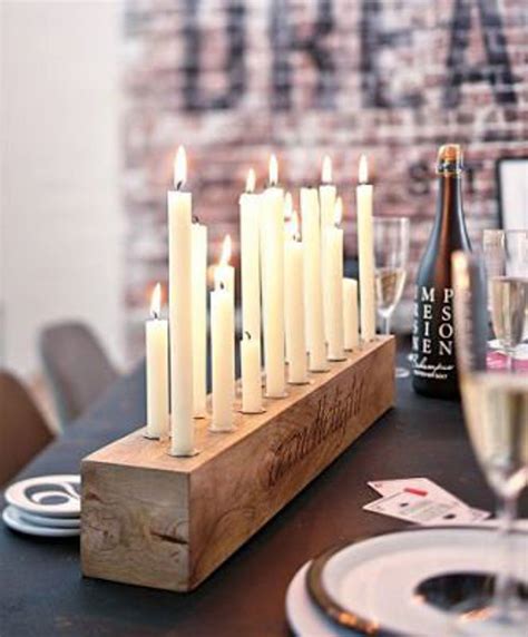 Rustic Candle Holder Candlesticks Wood Candle Holder Etsy Kerst