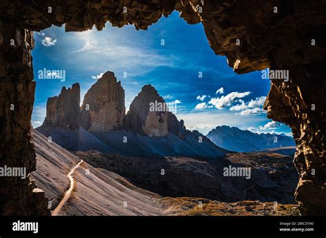 Dream Panorama On The Dolomites Park Of The Three Peaks Of Lavaredo