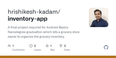 Github Hrishikesh Kadam Inventory App A Final Project Required For Android Basics Nanodegree