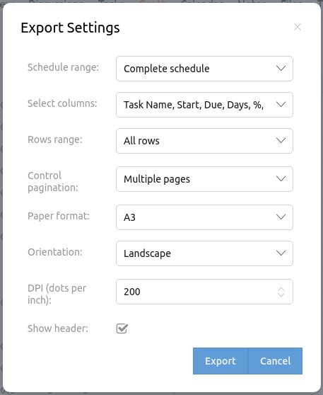 Export Gantt Chart Proofhub Help And Support