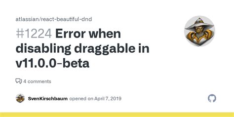 Error When Disabling Draggable In V1100 Beta · Issue 1224