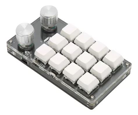 Mini Keypad 12 Keys 2 Knobs Usb Or Bt Connection Blue Plug Mercadolibre