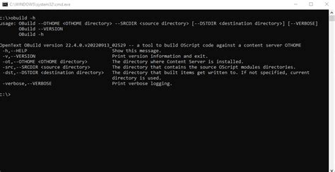 Obuild Oscript Commandline Build Tool Opentext Forums