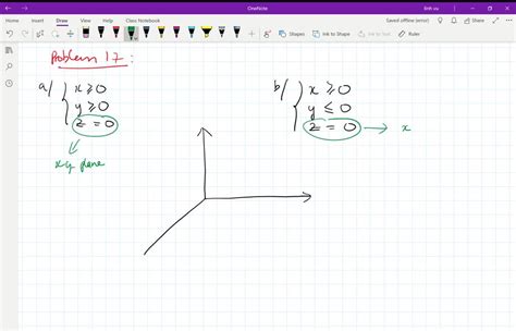 solved describe the sets of points in space whose coordinates satisfy