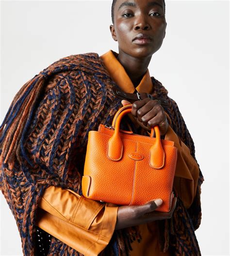 Woman Brown Tods Di Bag In Leather Mini 55 Off