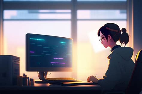 Premium Photo Programming On Computer Generated Ai