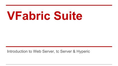 Tc Server Vfabric Hyperic Pptx