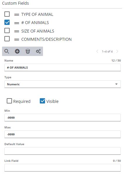 Add Or Edit A Numeric Custom Field