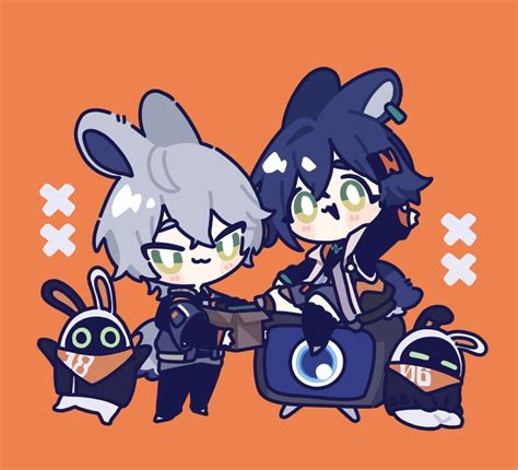 Belle Wise Bangboo 6 Bangboo 18 And Fairy Zenless Zone Zero Drawn