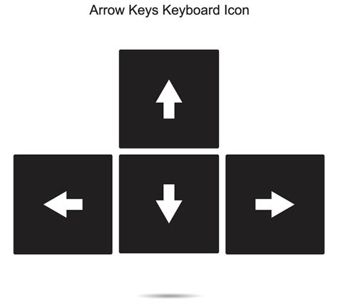 Arrow Keys Keyboard Icon Vector Illustration Vector Art At Vecteezy