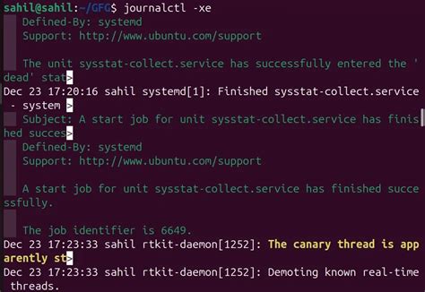 Logging And Monitoring Commands In Linux Geeksforgeeks