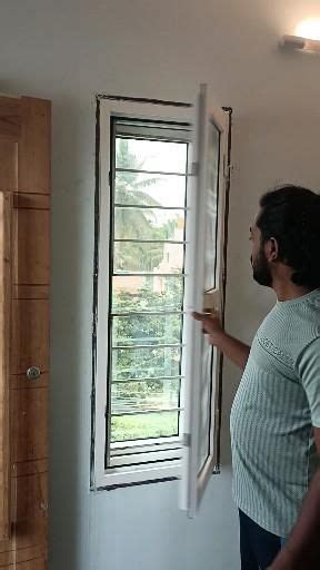 Open Windows With Mesh Video Window Grill Design Modern Door And Window Design Window