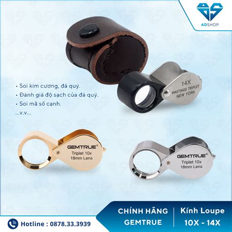 Kính Lúp Cầm Tay Soi Kim Cương Đá Quý Ad Shop Kính Loupe Chính