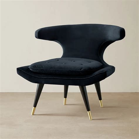 Tarrington Black Velvet Occasional Chair