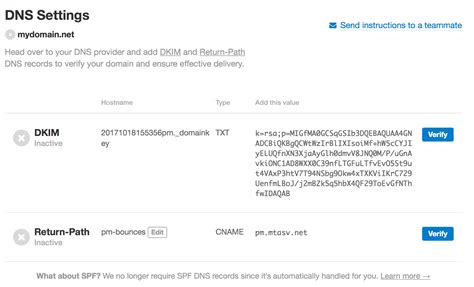 Adding Dkim And Return Path Records To Digitalocean Postmark Support Center