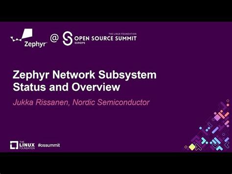 Free Video Zephyr Network Subsystem Status And Overview From Linux