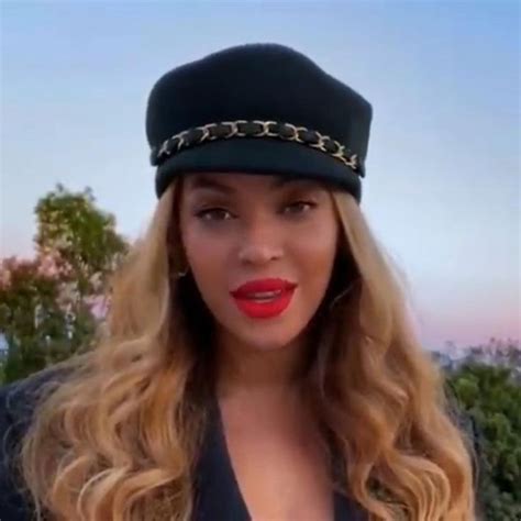 Beyonce Global Citizen 2020 Beyonce Red Lip Black Woman Red
