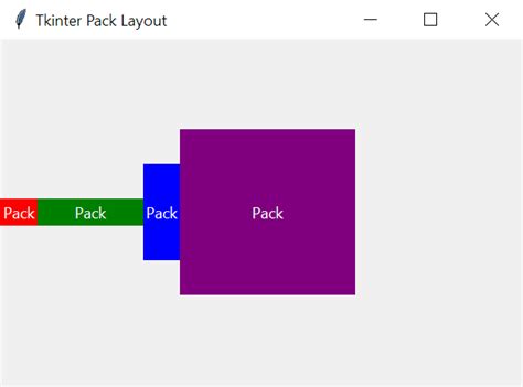 Tkinter Pack