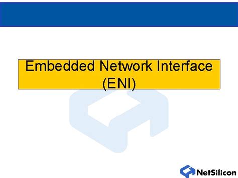 Embedded Network Interface Eni What Is Eni Embedded