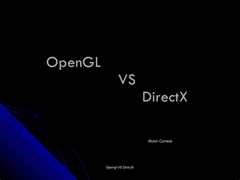 Open Gl Directx